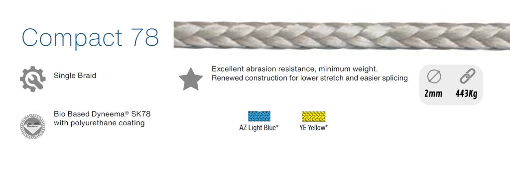 Compact 78 Full Dyneema Line - Andrianblue.com